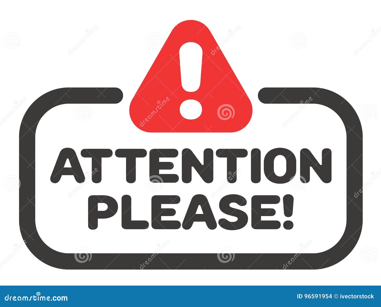 Red Attention Please Bubble Isolated On White. Important Message Popup ... Red Attention Please Bubble Isolated On White. Important Message Popup ...