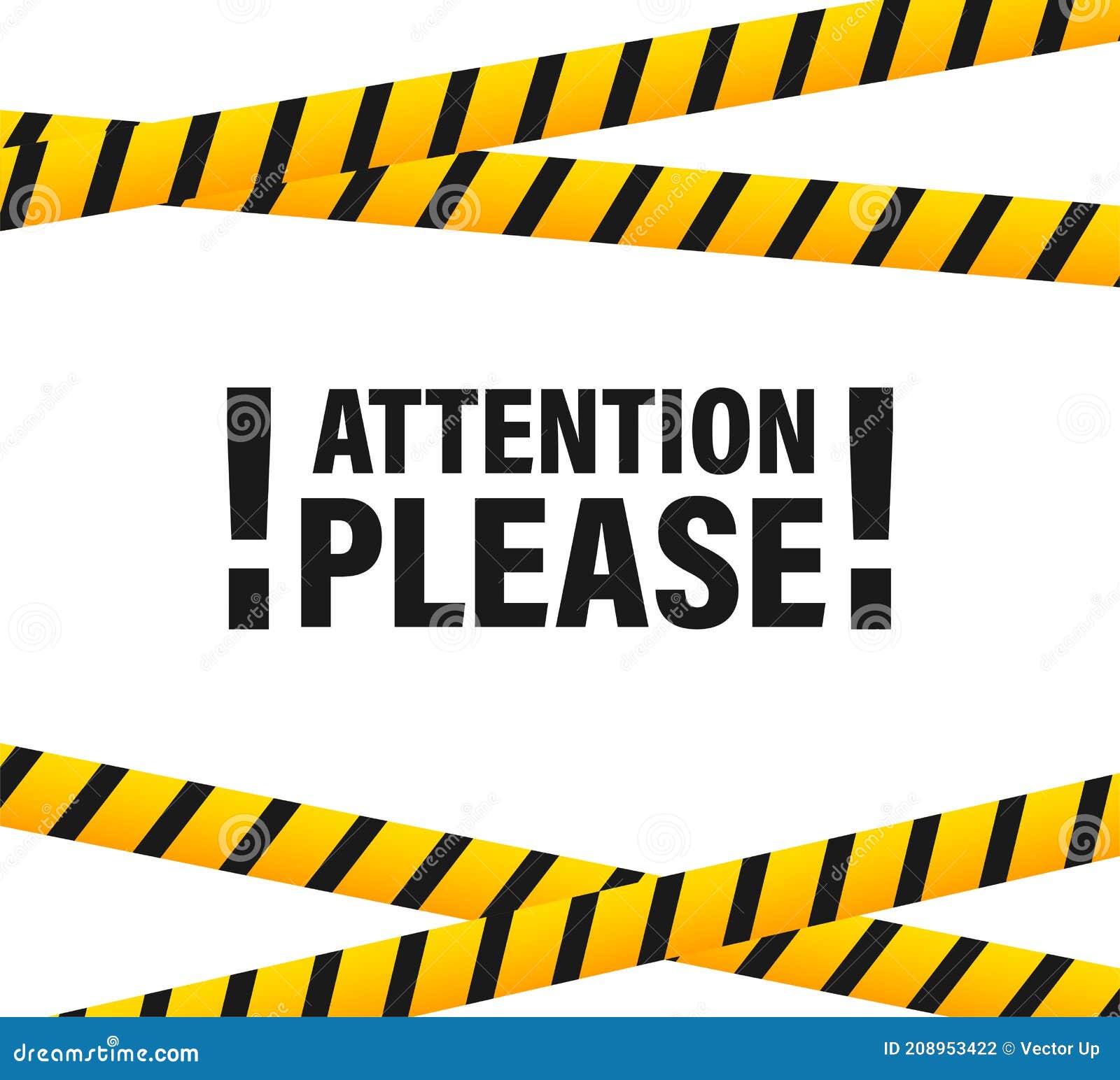 Attention Please Concept Vector Illustration of Important Announcement ...
