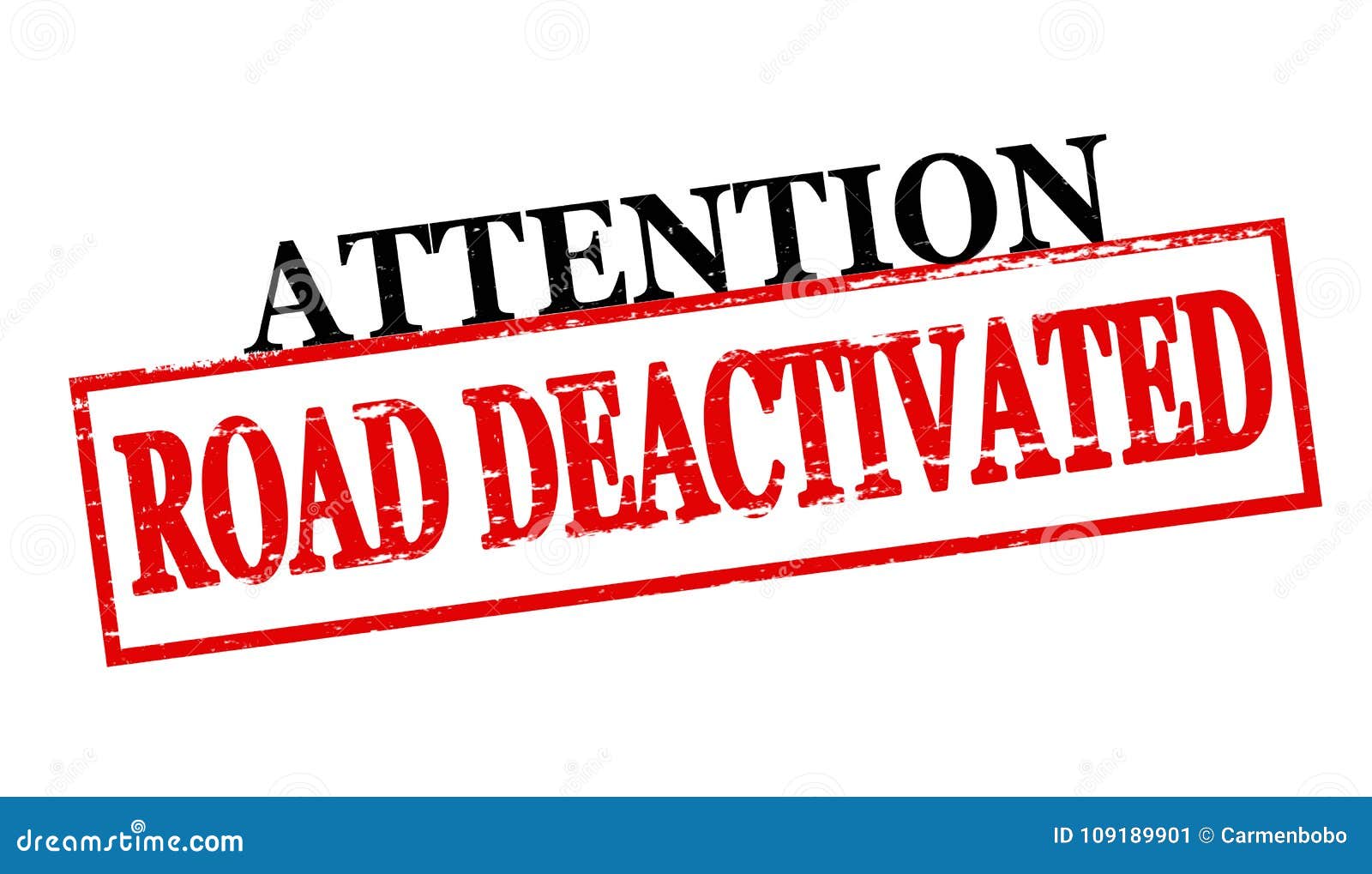 Attention road deactivated stock illustration. Illustration of concept ...