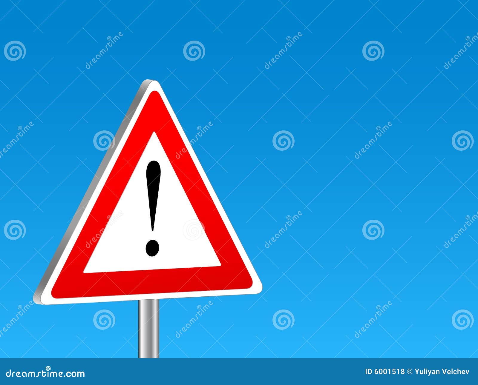 Attention sign background stock vector. Illustration of traffic - 6001518