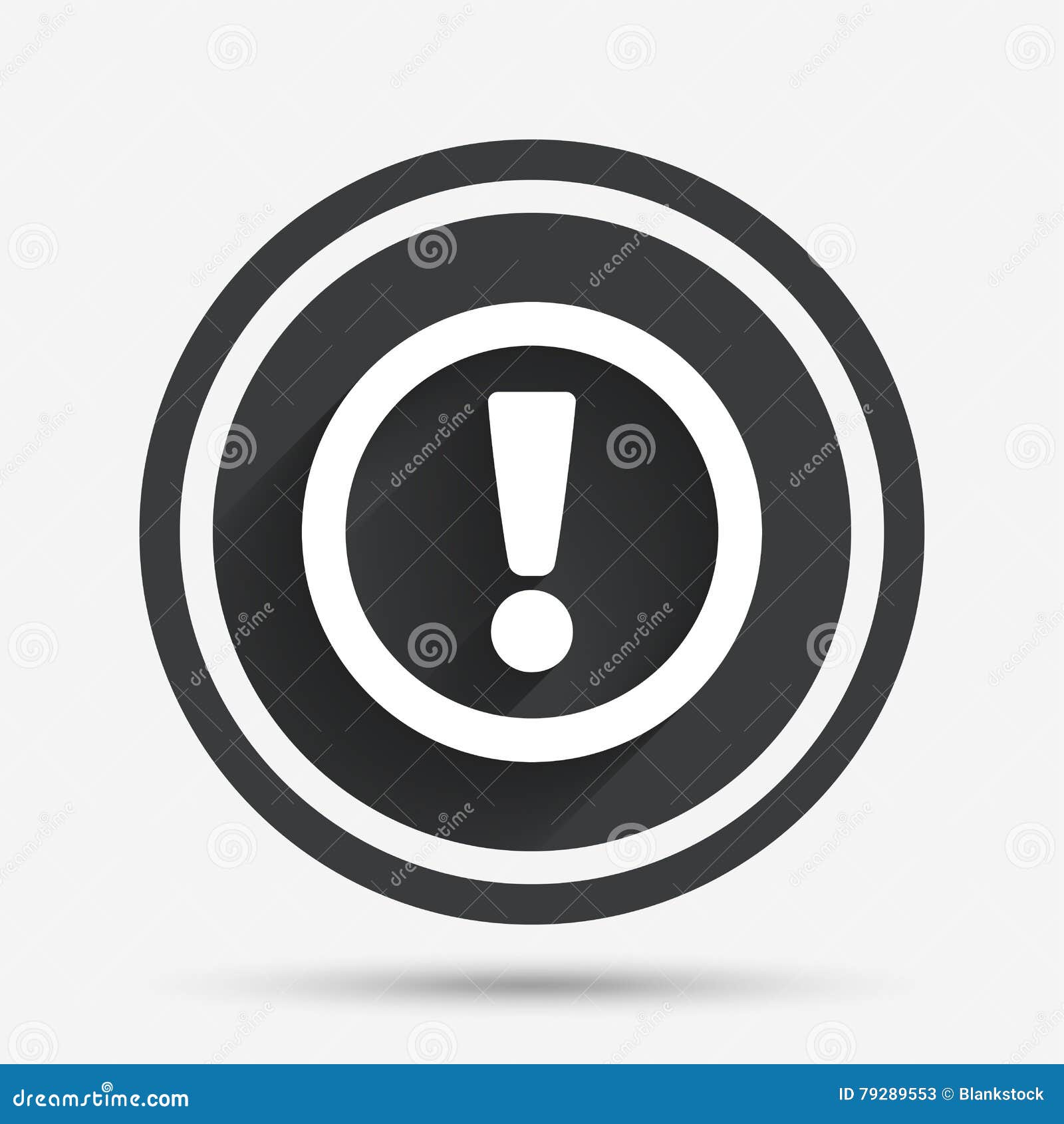 Attention Sign Icon. Exclamation Mark Stock Vector - Illustration of ...