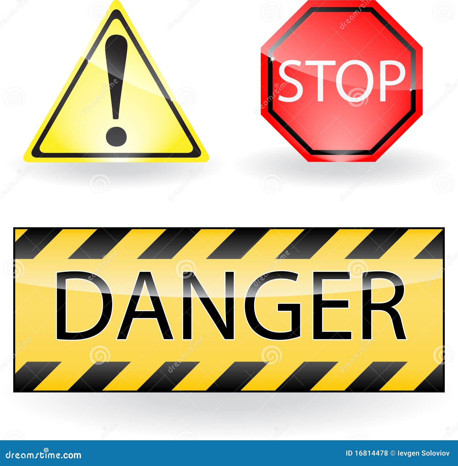 Attention signs stock illustration. Illustration of symbol - 16814478