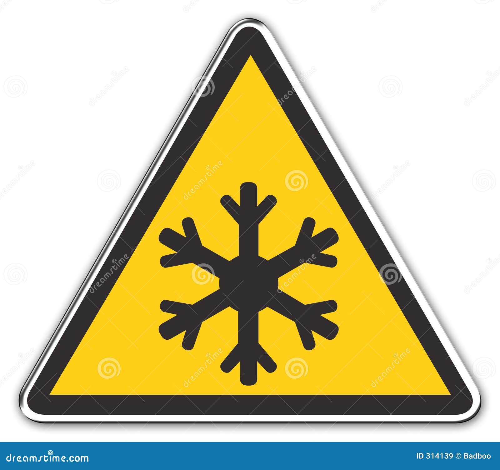 Attention Snow stock illustration. Illustration of open - 314139
