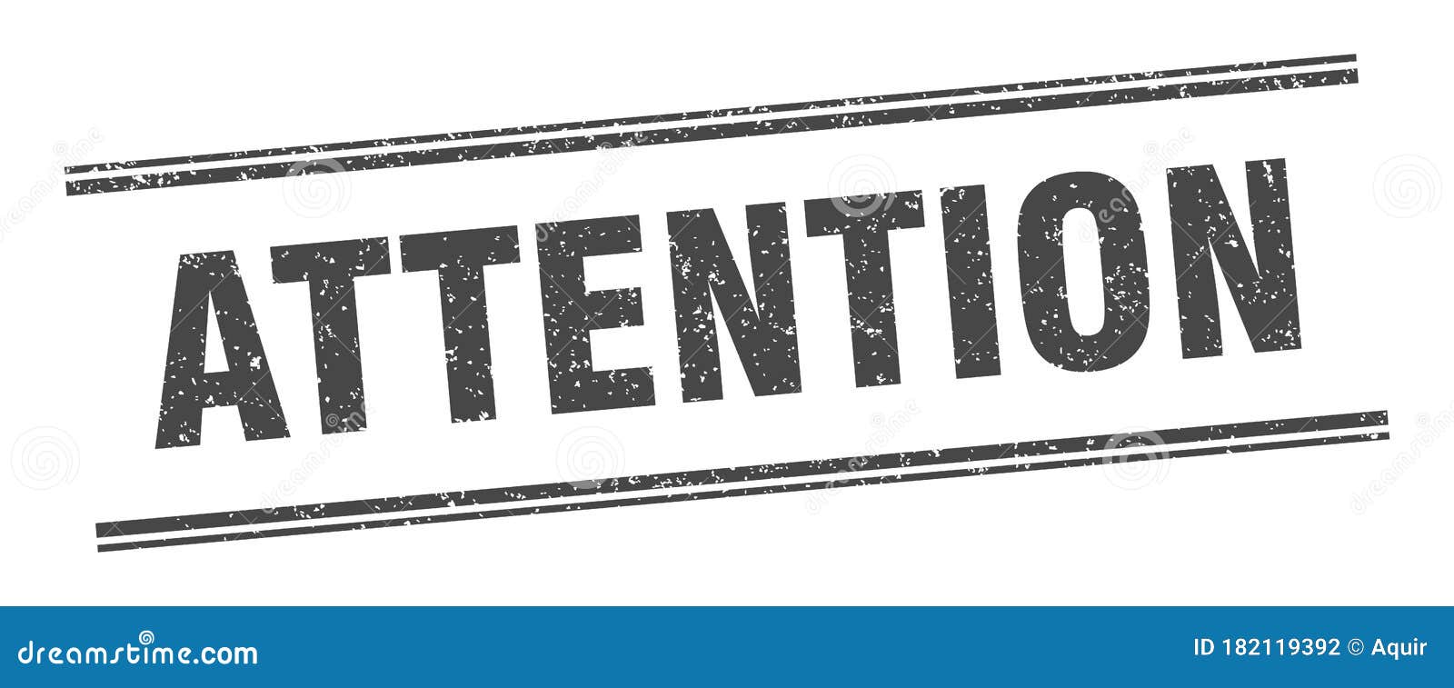 Attention Stamp. Attention Square Grunge Sign Stock Vector ...