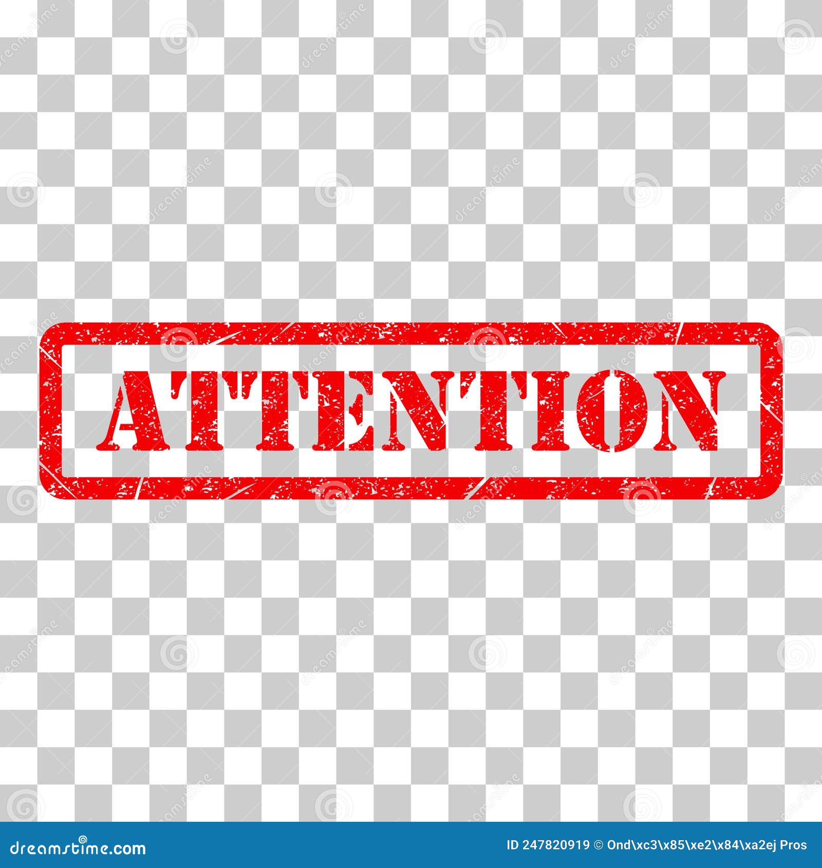 Attention Stamp Symbol, Label Sticker Sign Button, Text Banner Vector ...