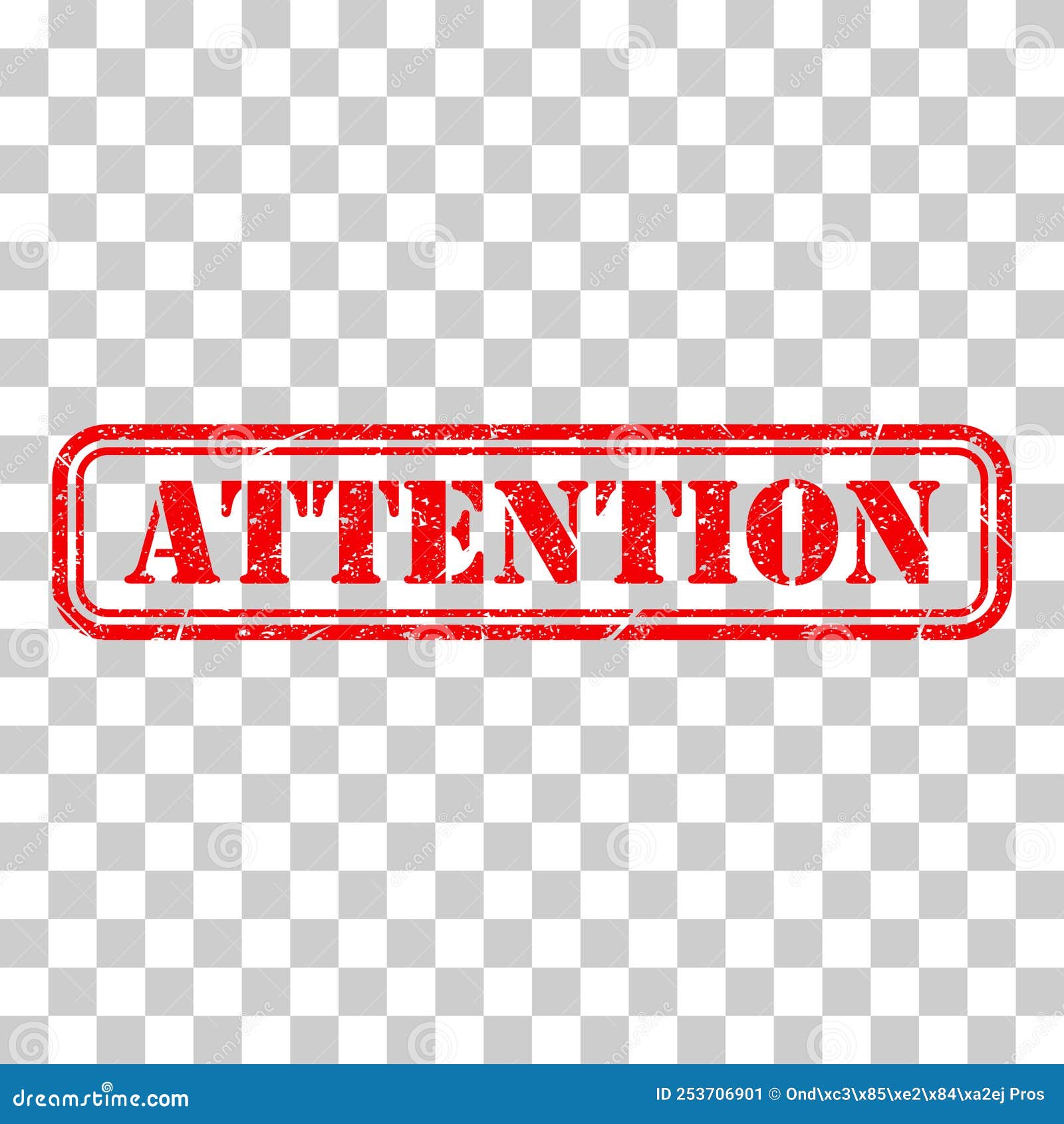 Attention Stamp Symbol, Label Sticker Sign Button, Text Banner Vector ...