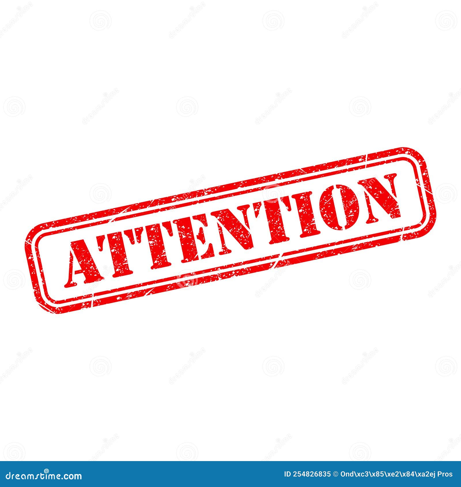 Attention Stamp Symbol, Label Sticker Sign Button, Text Banner Vector ...