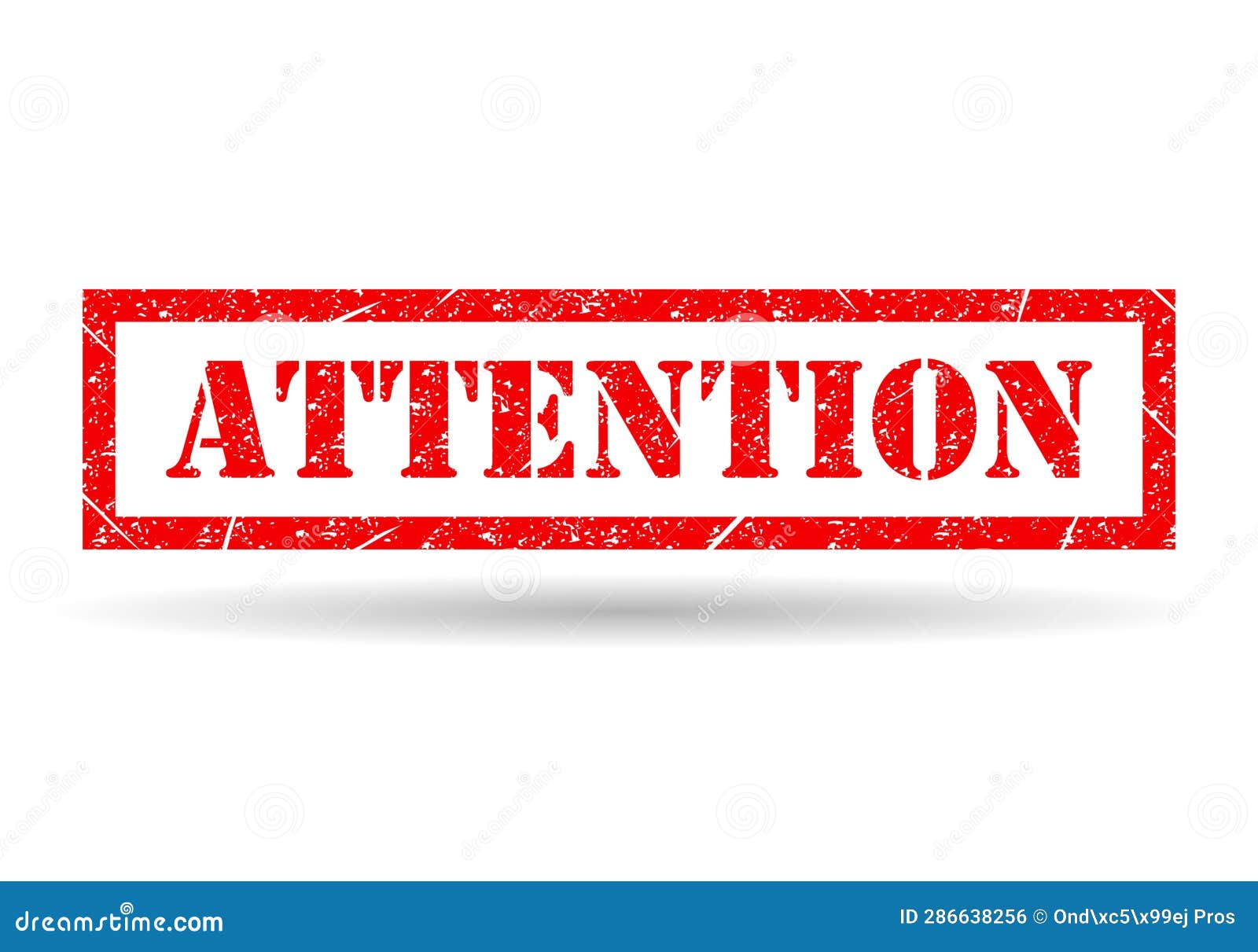Attention Stamp Symbol Shadow, Label Sticker Sign Button, Text Banner ...