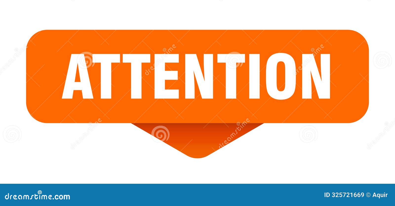 Attention Sticker. Attention Sign On Transparent Background Vector ...