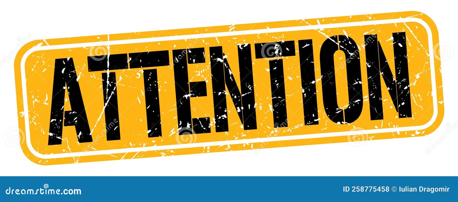 ATTENTION Text Written on Orange-black Stamp Sign Stock Illustration ... ATTENTION Text Written on Orange-black Stamp Sign Stock Illustration ...
