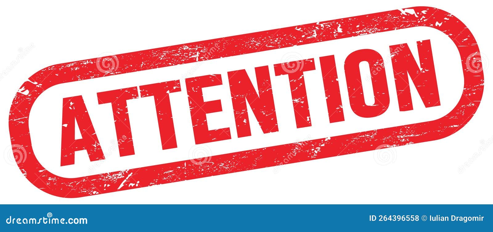 ATTENTION, Text Written on Red Stamp Sign Stock Photo - Image of text ...