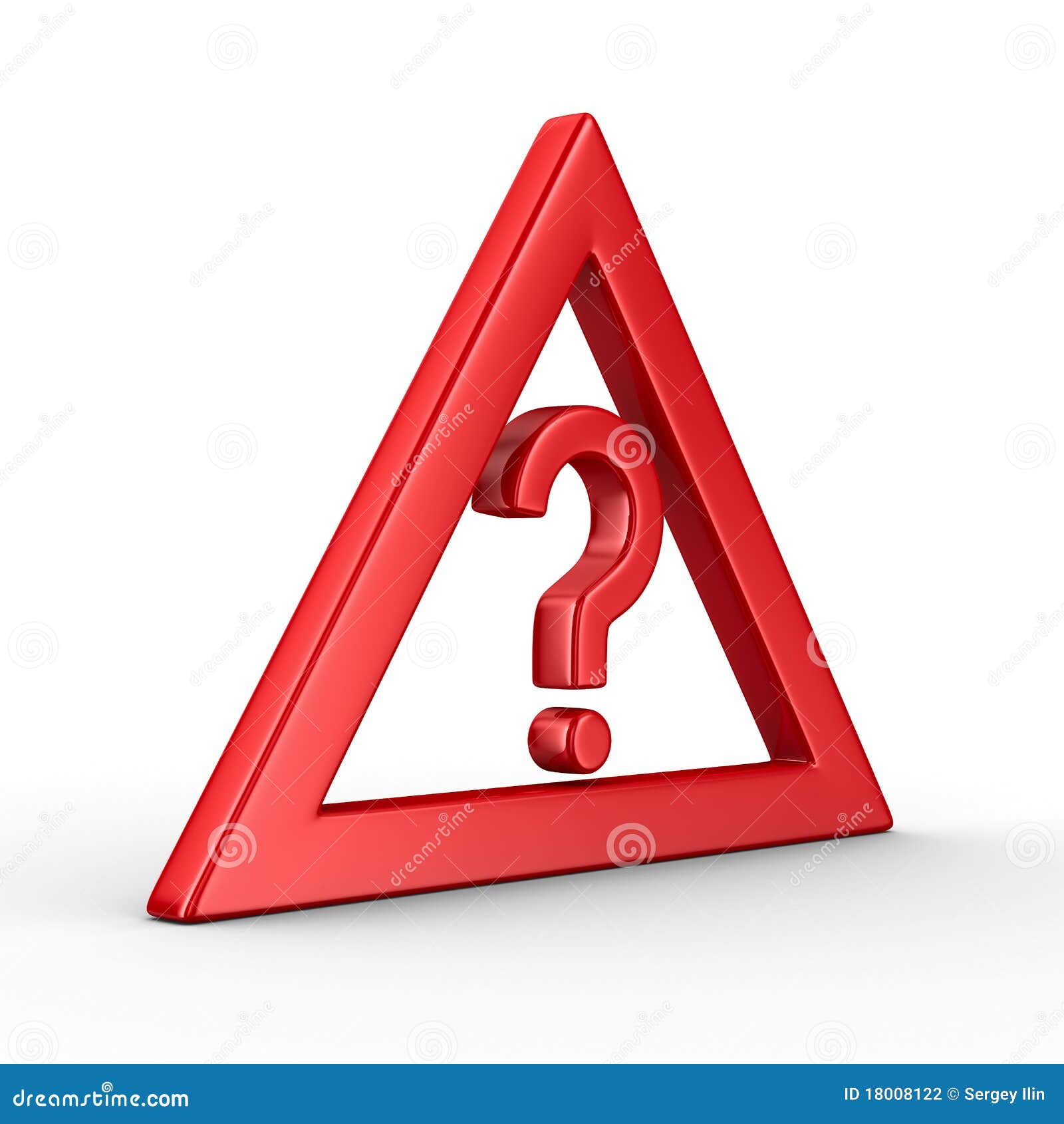 Attention. Traffic Sign On White Background Royalty-Free Stock ...
