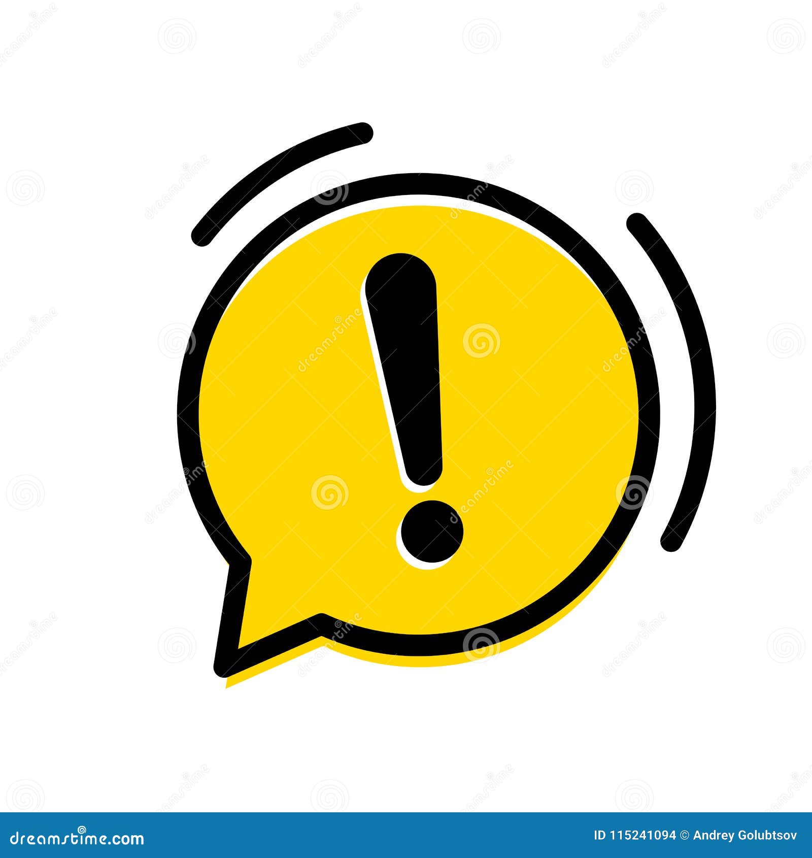 Attention Warning Exclamation Mark Vector Icon Stock Vector ...