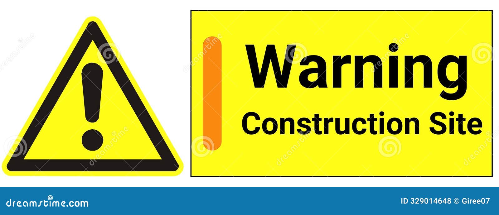 Attention or Warning Sign Poster with Icon and Text. Warning Symbol ...