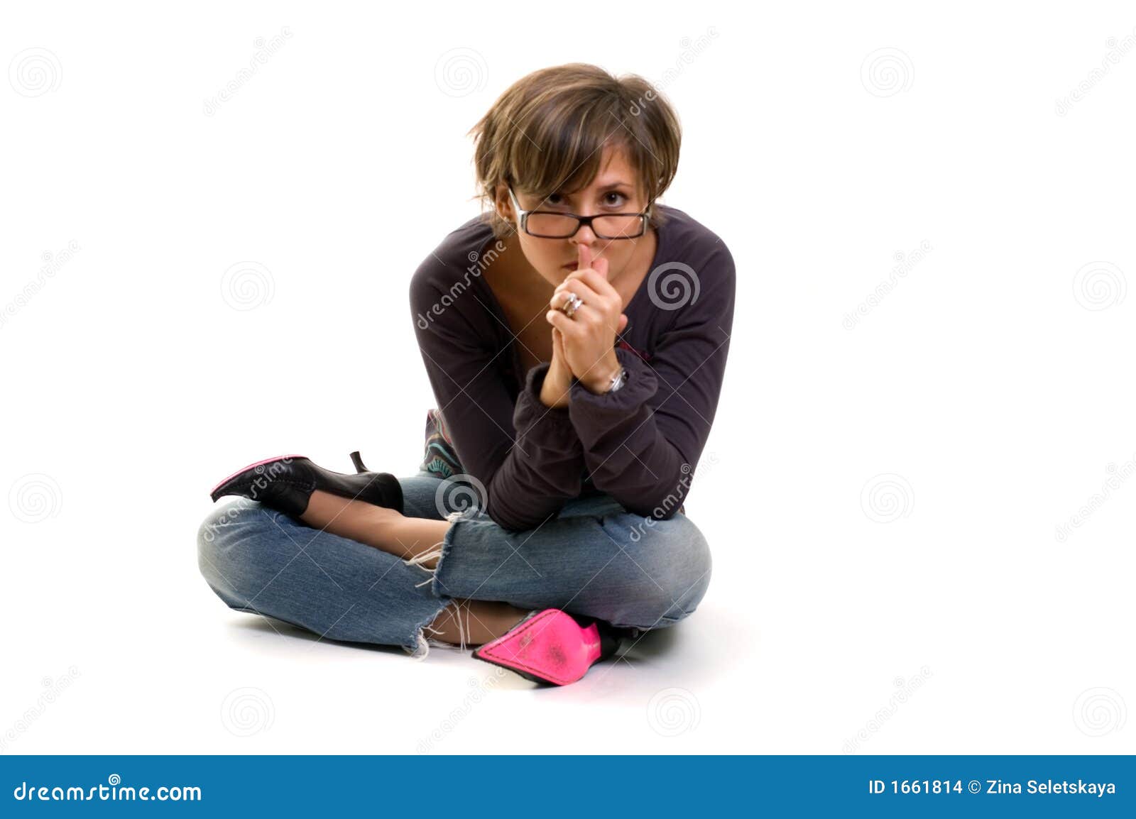 Attentive stock photo. Image of young, consideration, woman - 1661814