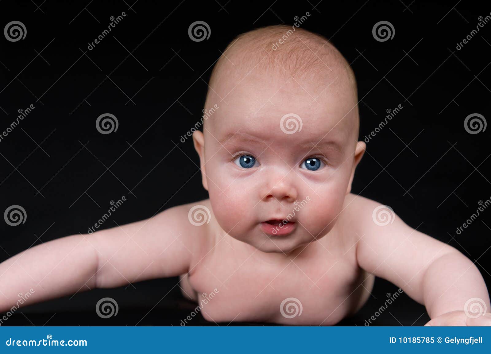 Attentive baby boy stock image. Image of emotion, pose - 10185785