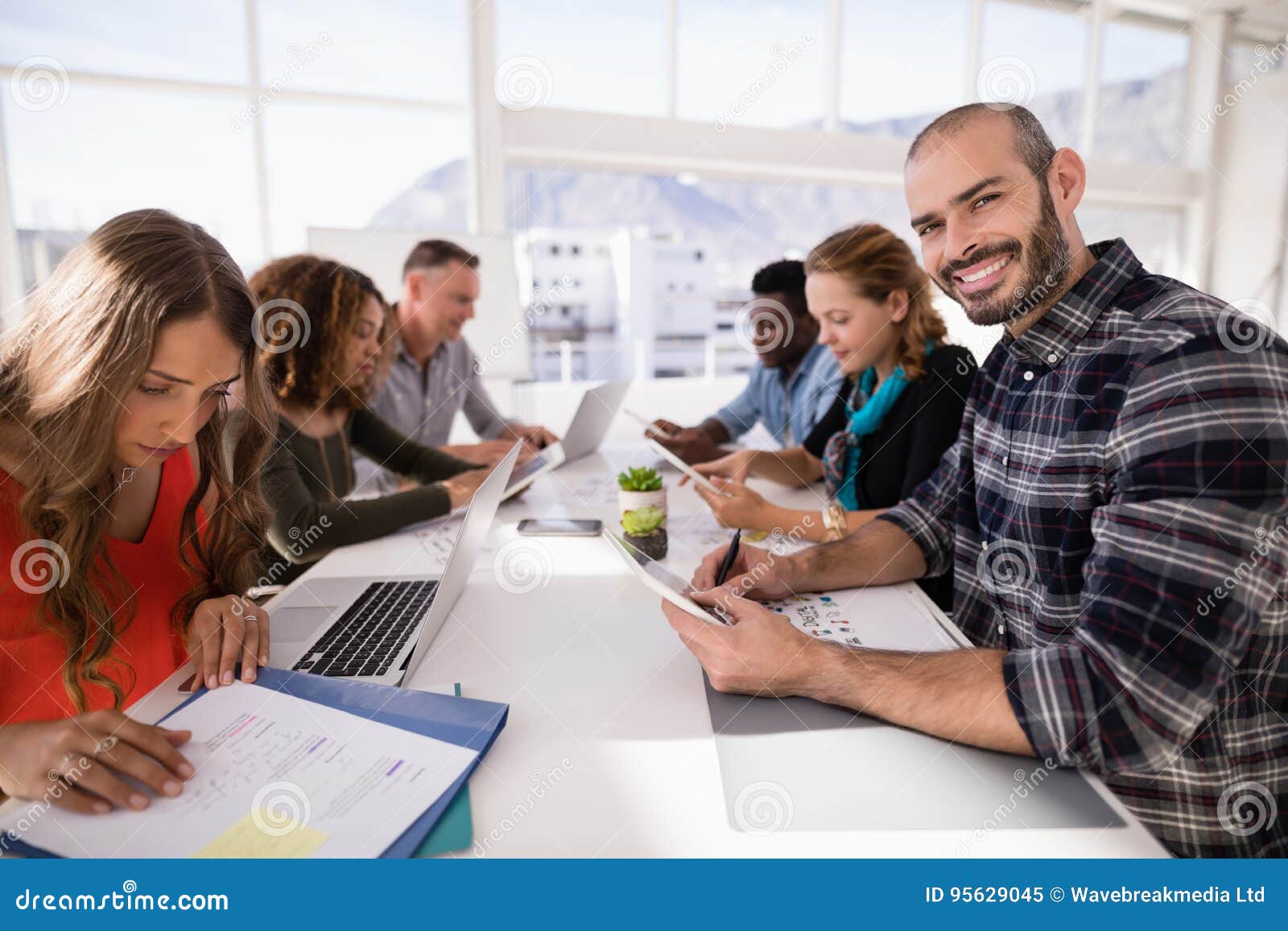 Attentive Executives in a Meeting Stock Image - Image of career ...