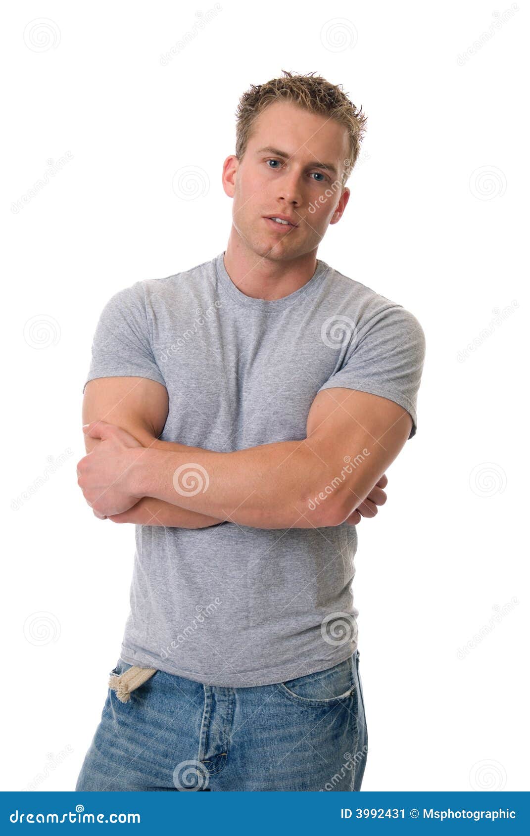 Attentive Man stock image. Image of cute, masculine, adult - 3992431