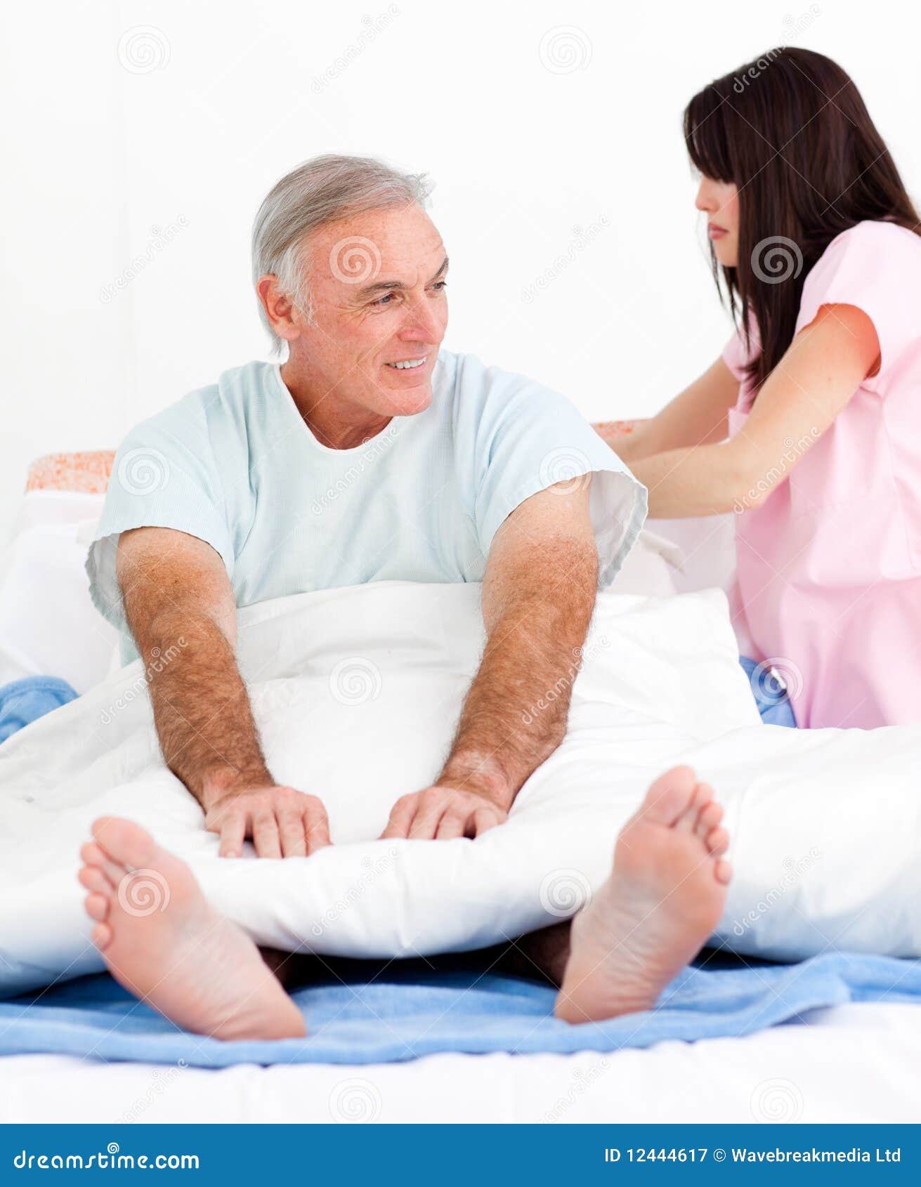 Nurse Fixing Dropper Royalty-Free Stock Photography | CartoonDealer.com ...