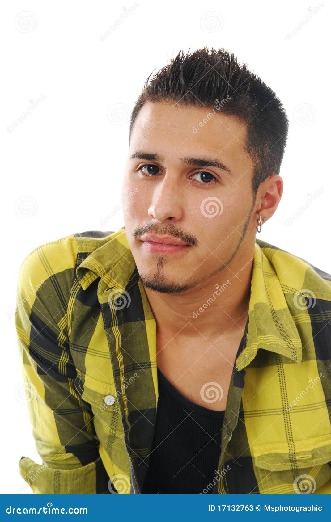 Attentive young man stock image. Image of interested - 17132763