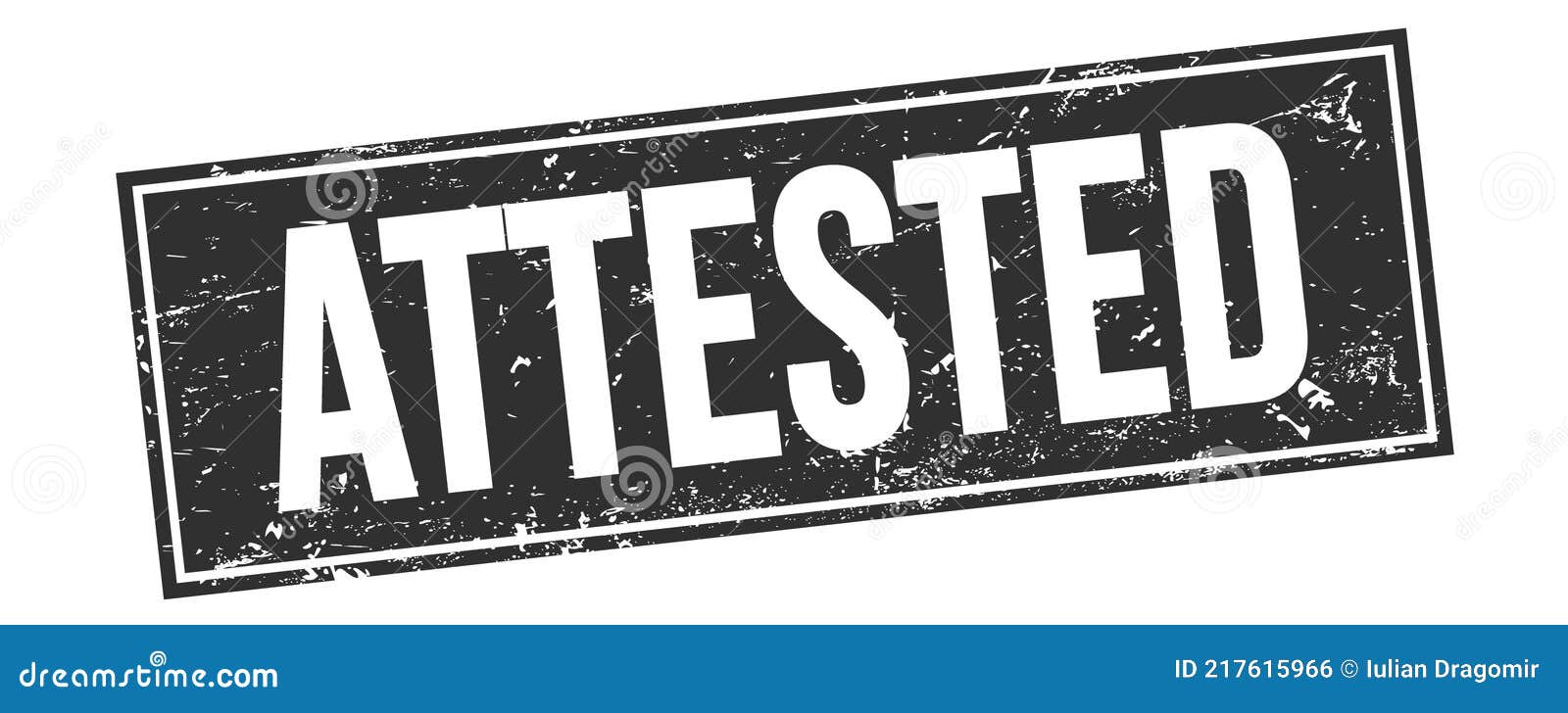 ATTESTED Text On Black Red Sticker Stamp Royalty-Free Stock Image ...