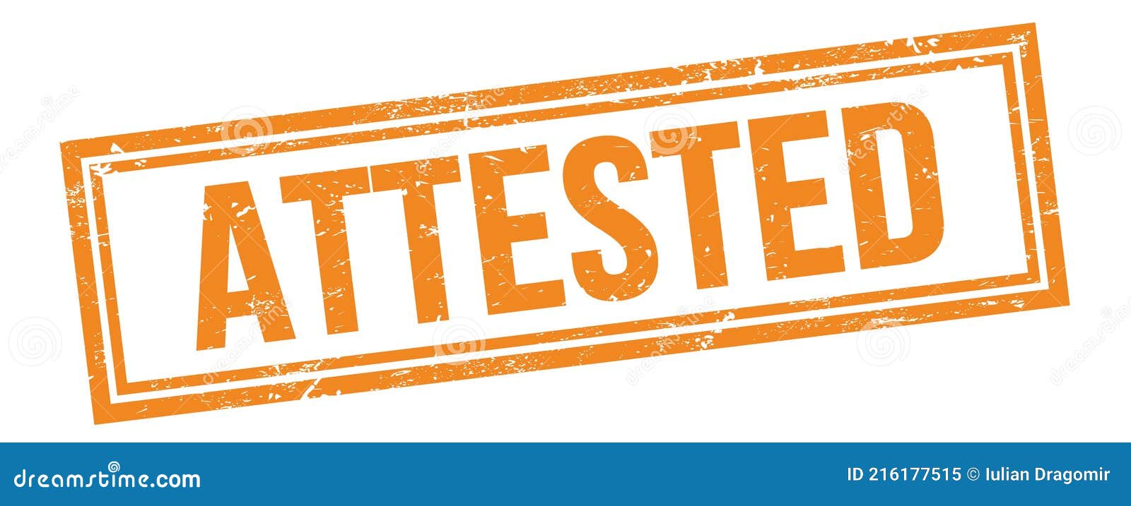 ATTESTED Text On Black Grungy Vintage Stamp Royalty-Free Stock ...