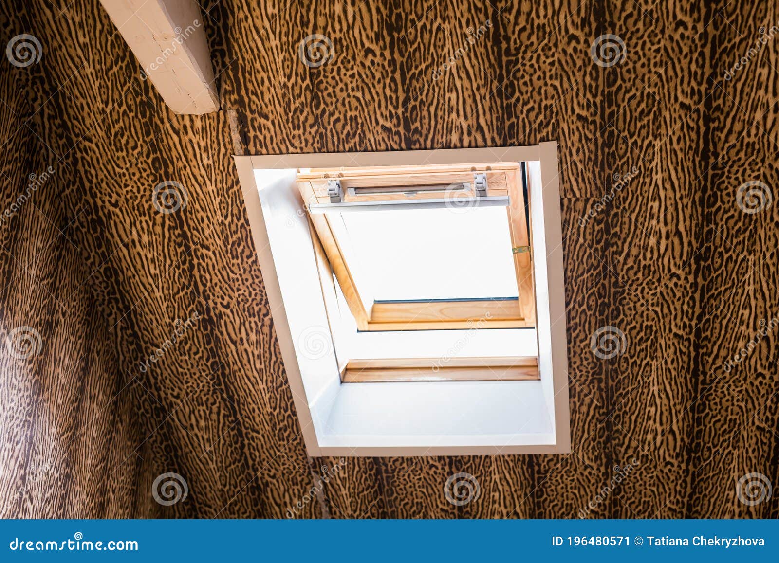 Sloped Ceiling Roof Window Royalty-Free Stock Photography ...