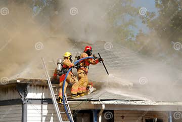 Attic Fire stock image. Image of teamwork, building, disaster - 24886393