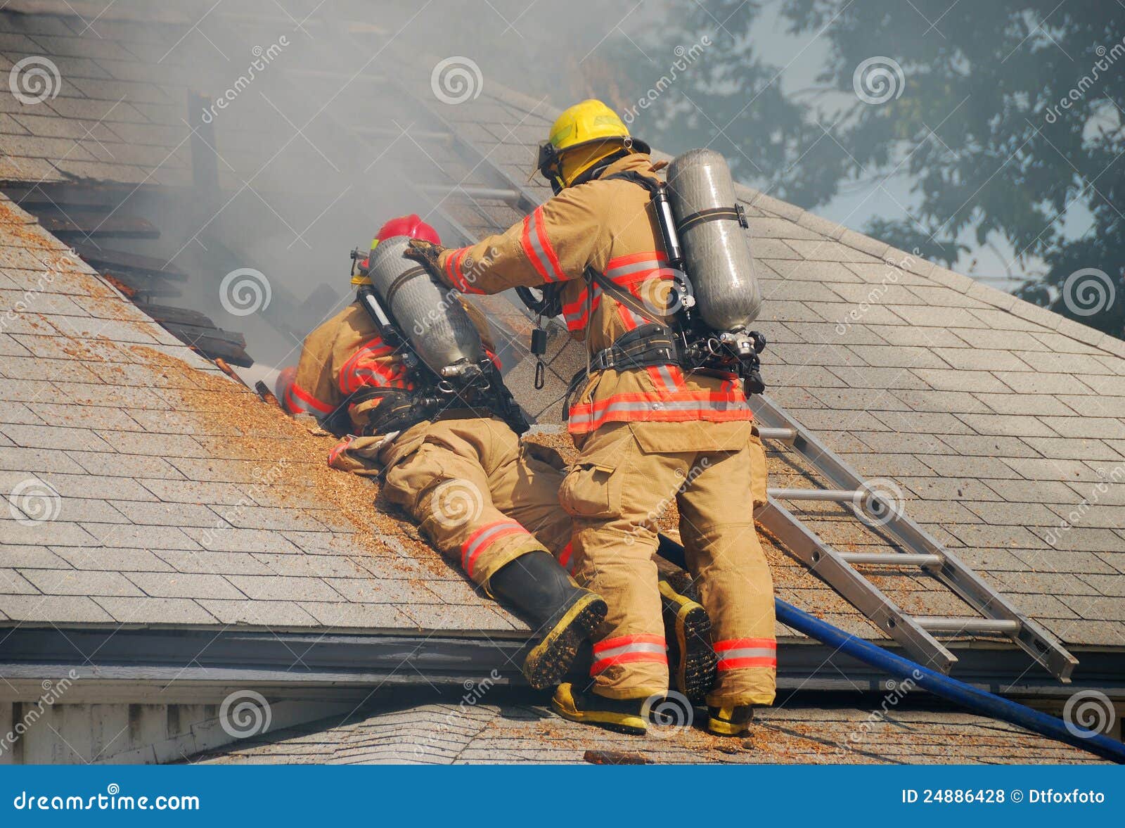Attic Fire stock photo. Image of roof, residence, building - 24886428