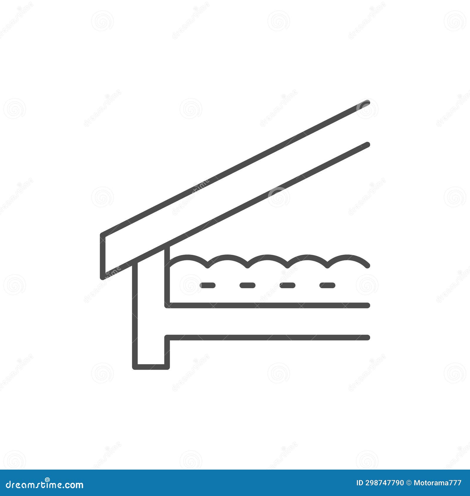 Attic Floor Insulation Line Icon Stock Vector - Illustration of roof ...