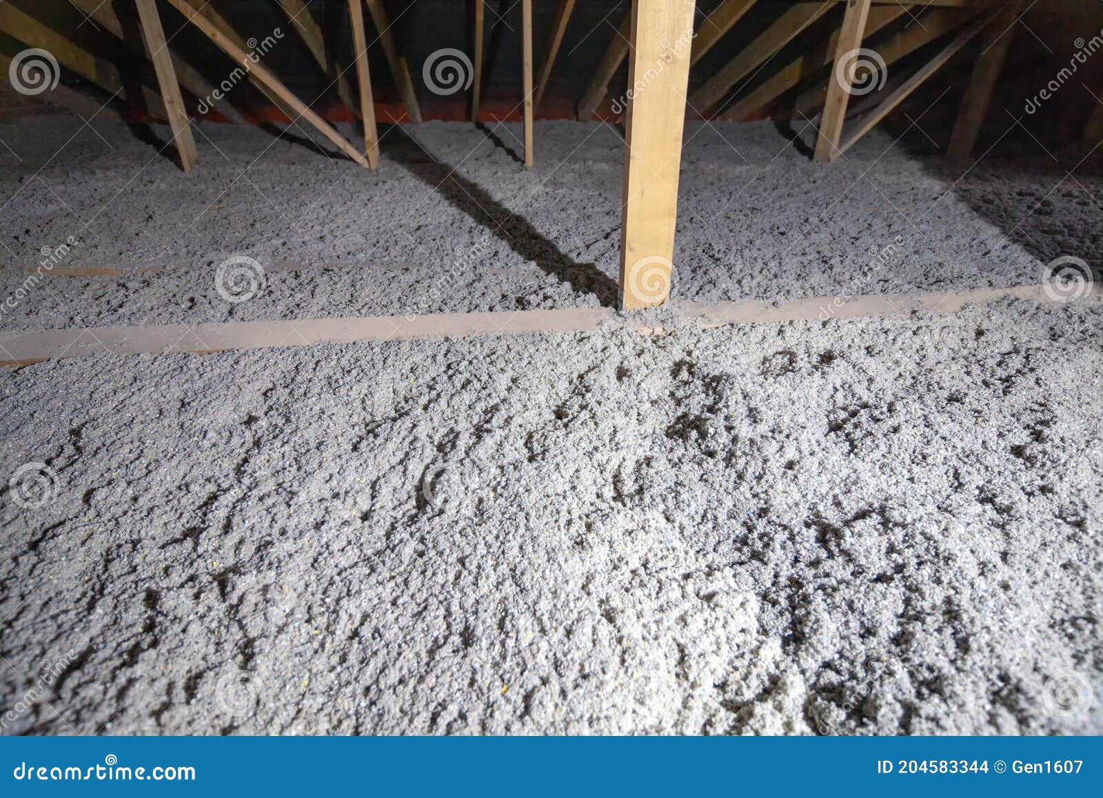 Cellulose Insulation Made From Recycled Paper Stock Photo ...