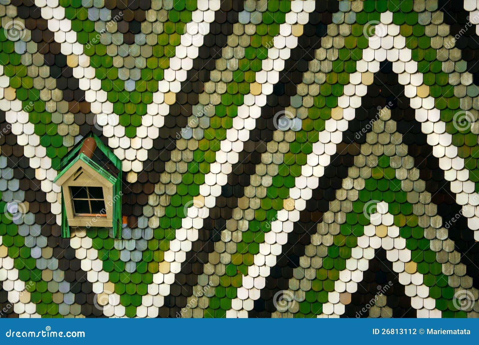 Attic and mosaic roof stock photo. Image of light, mosaic - 26813112