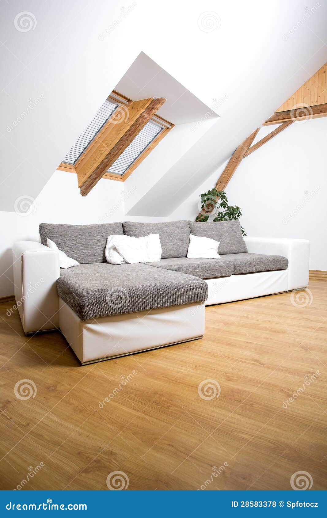 Attic room stock photo. Image of interior, room, residental - 28583378