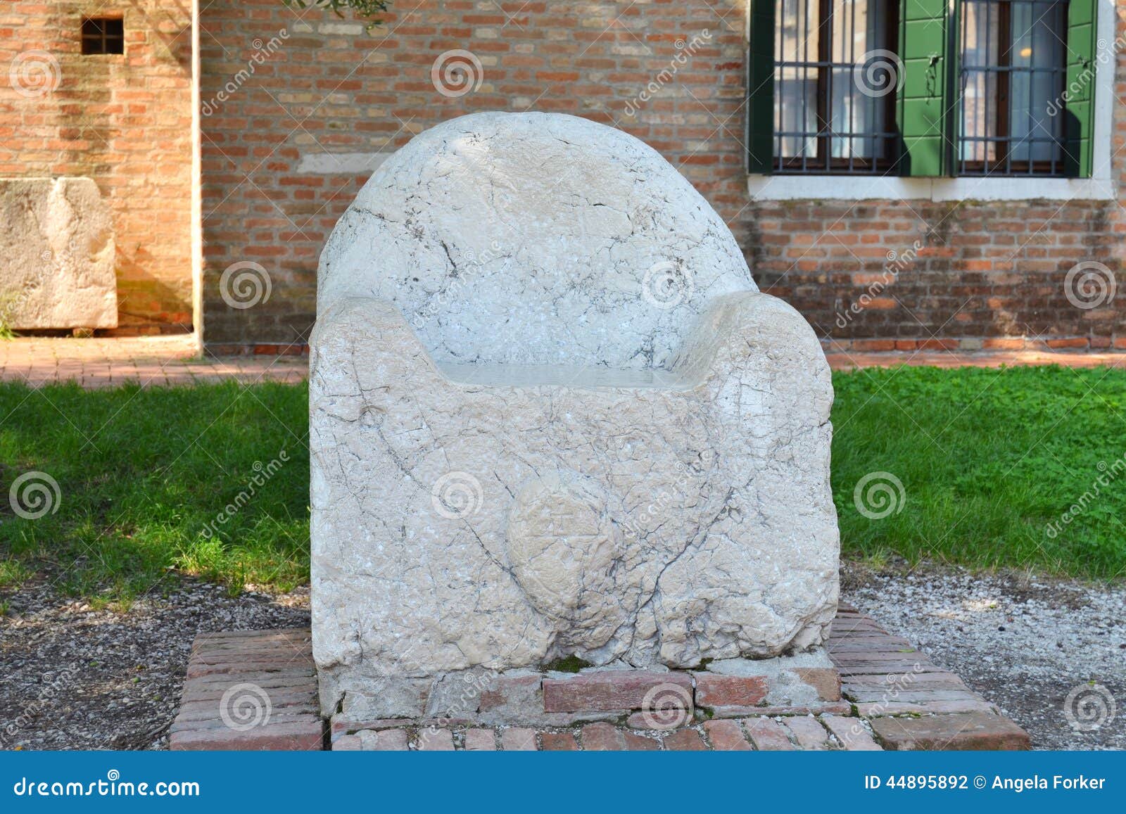 Attila Der Thron Des Hunnen in Torcello, Venedig Stockfoto - Bild von ...