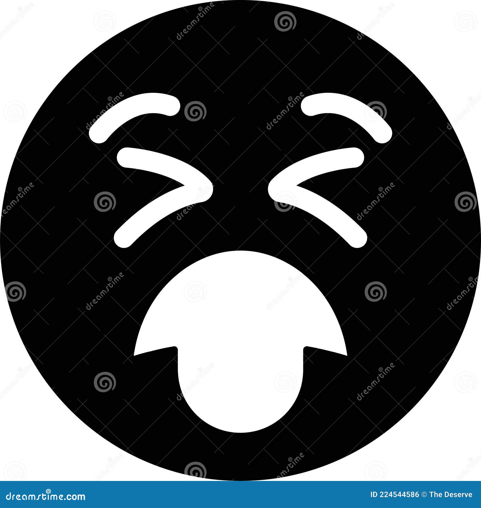 Attitude Emoji Glyph Vector Icon Which Can Easily Modify or Edit it for ...