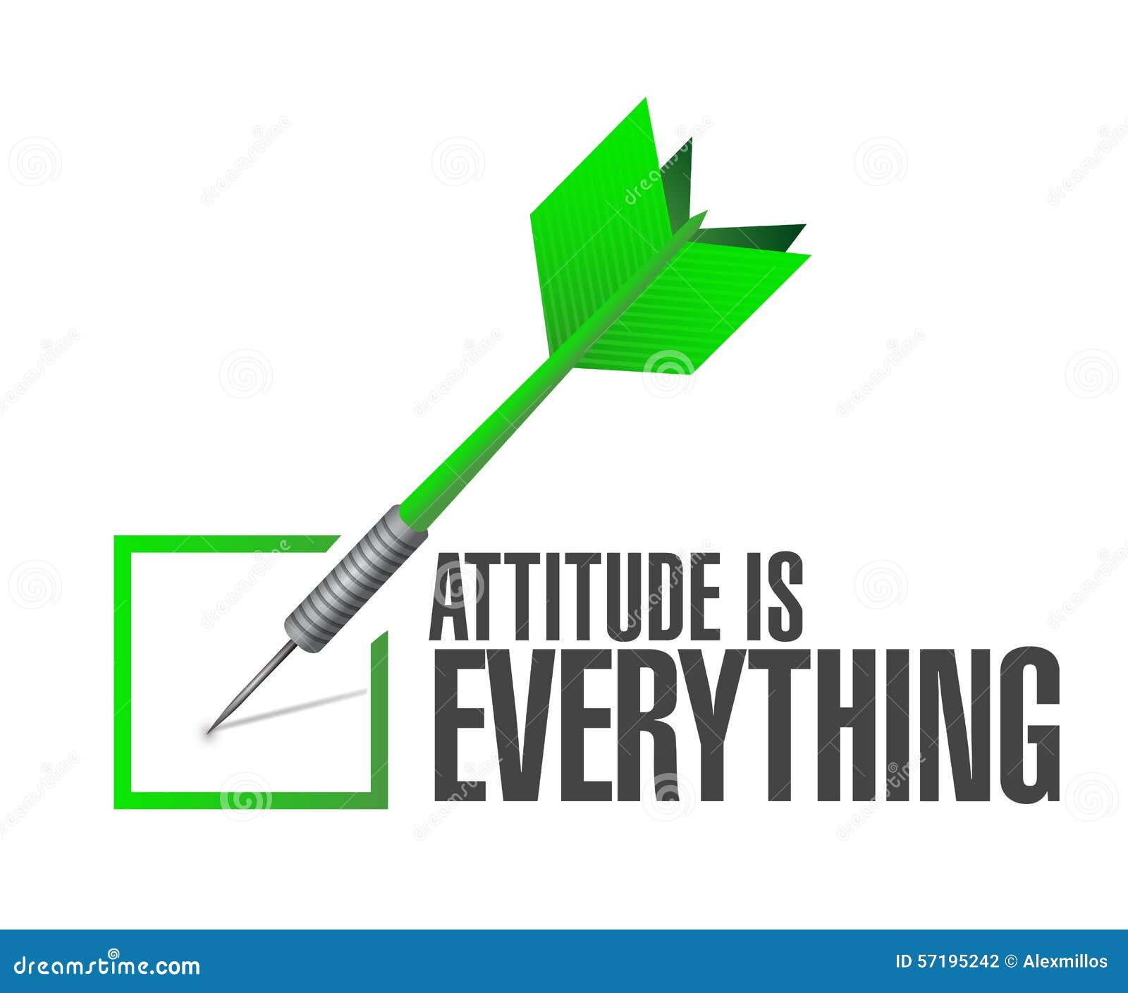 Attitude is Everything Approve Check Sign Concept Stock Illustration ...