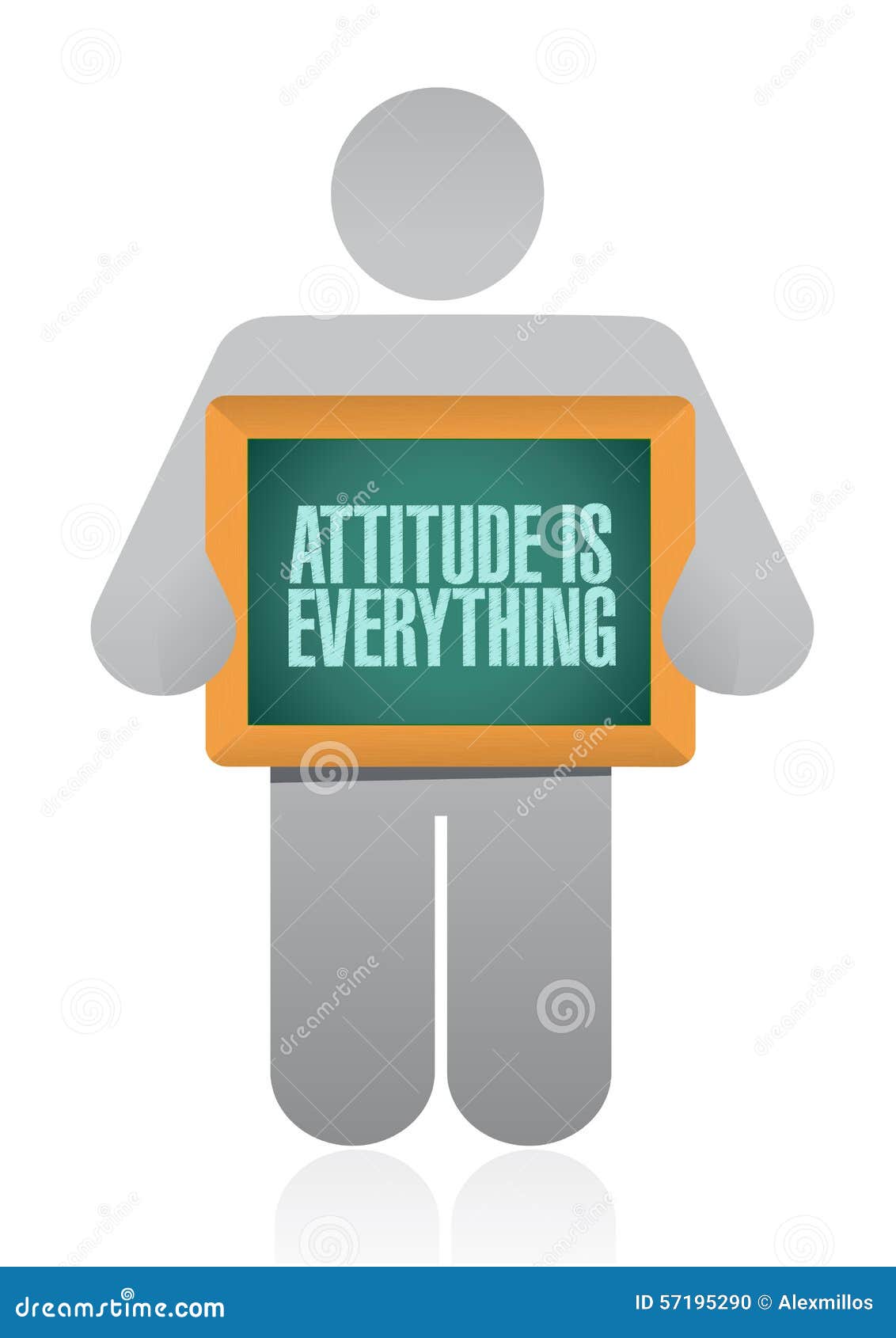 Attitude is Everything Avatar Board Sign Concept Stock Illustration ...