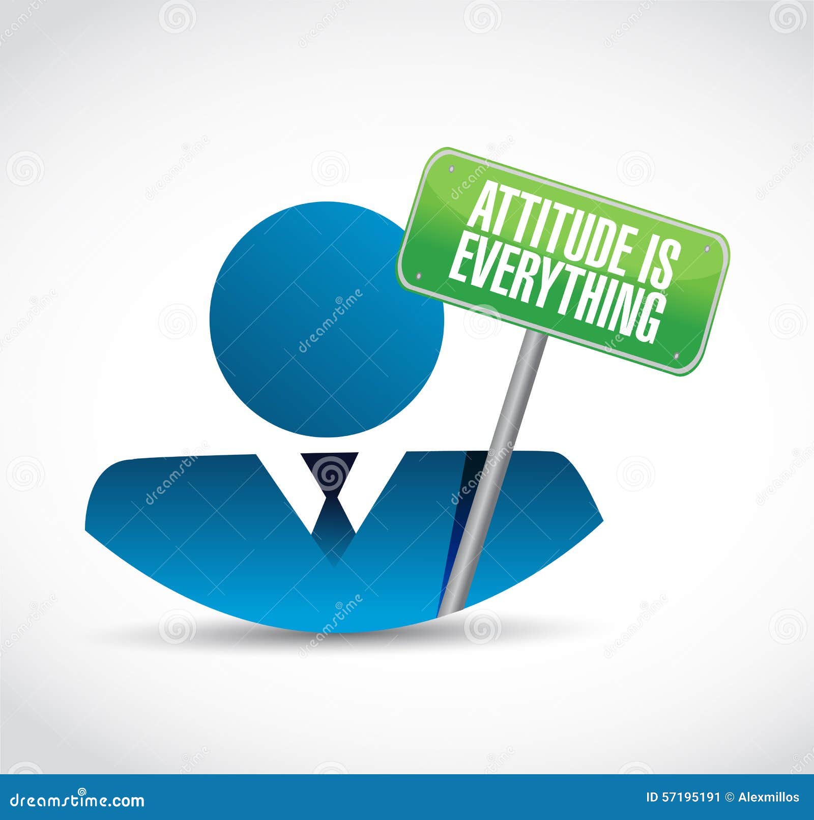 Attitude is Everything Avatar Sign Concept Stock Illustration ...