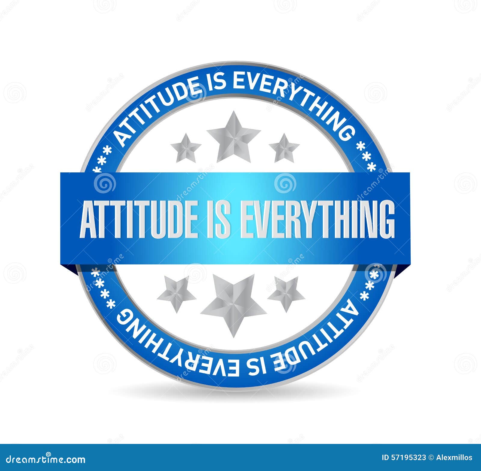 Attitude is Everything Seal Sign Concept Stock Illustration ...