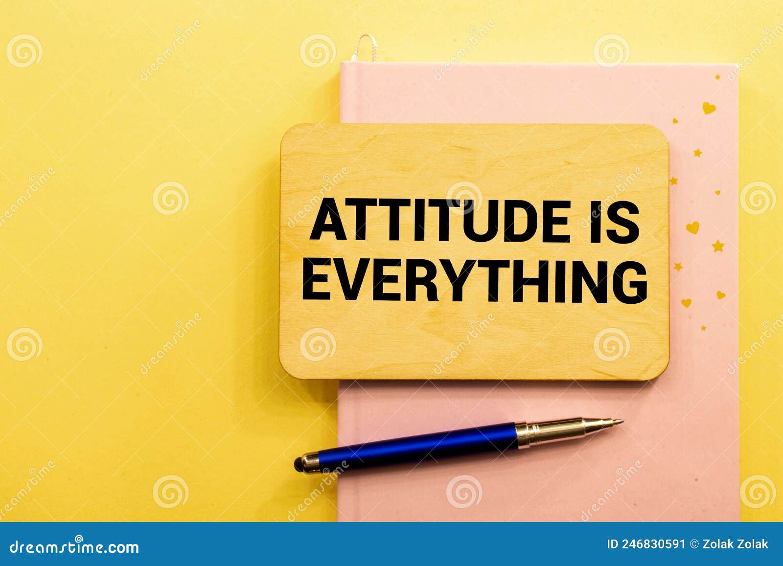 Attitude is Everything Text Torn from Boxes of Paper Stock Image ...