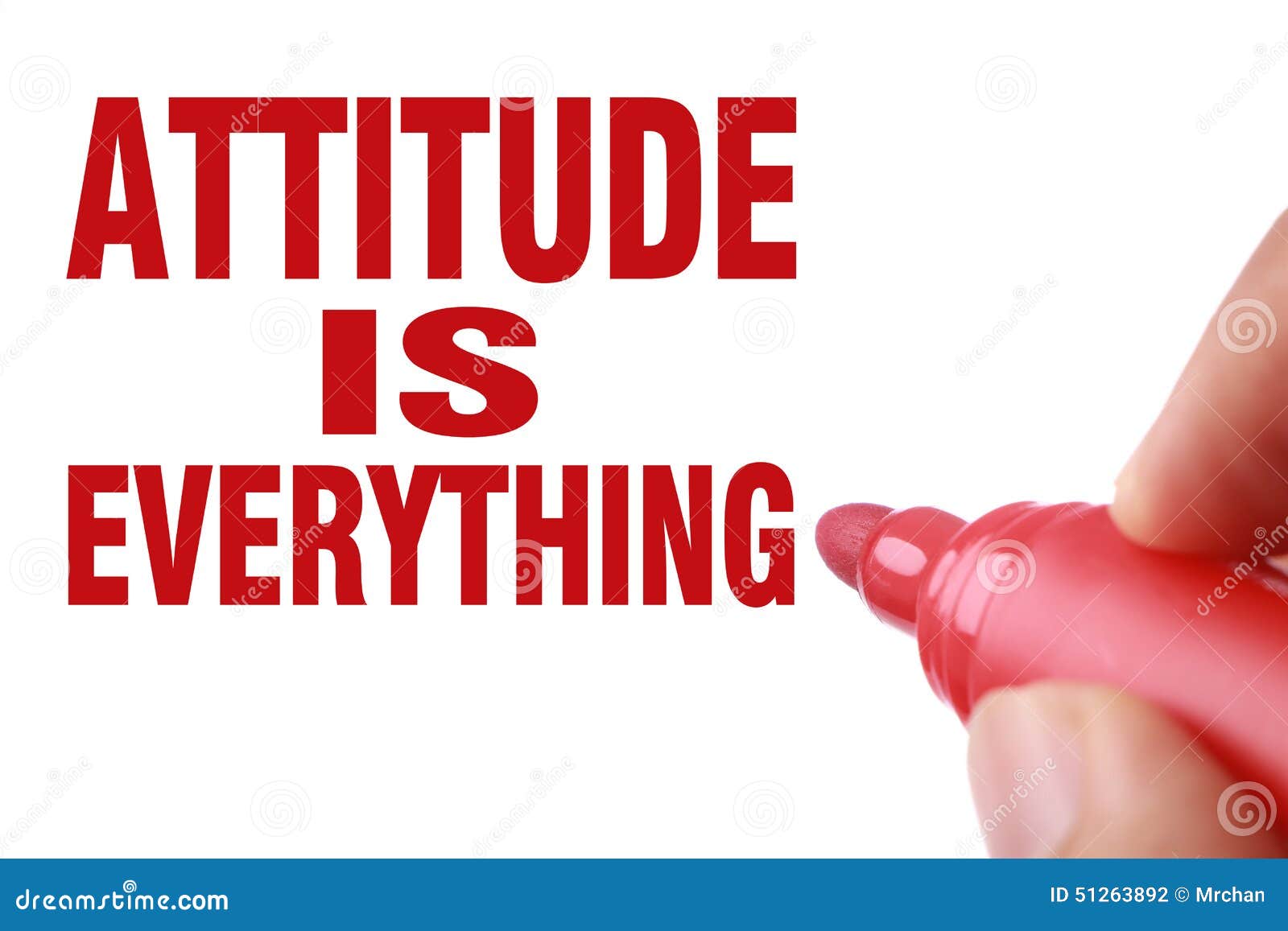 Attitude is everything stock photo. Image of motivational - 51263892