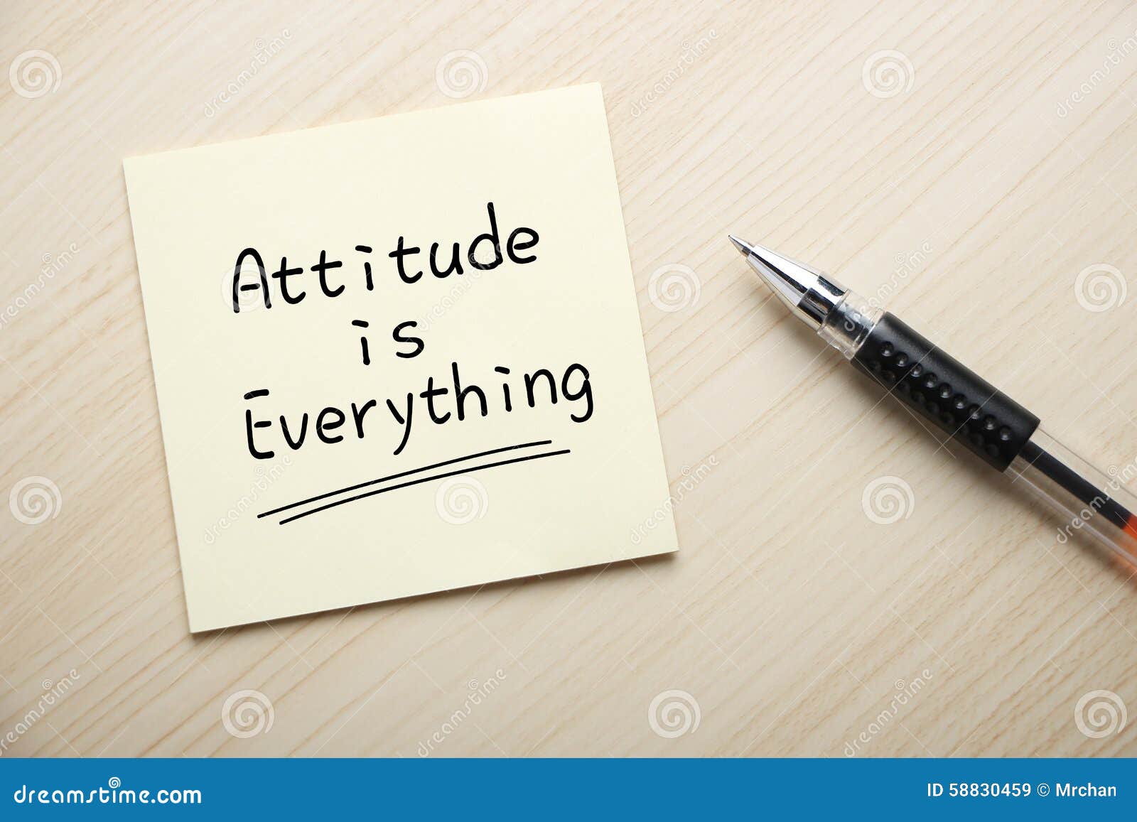 Attitude is Everything stock image. Image of business - 58830459