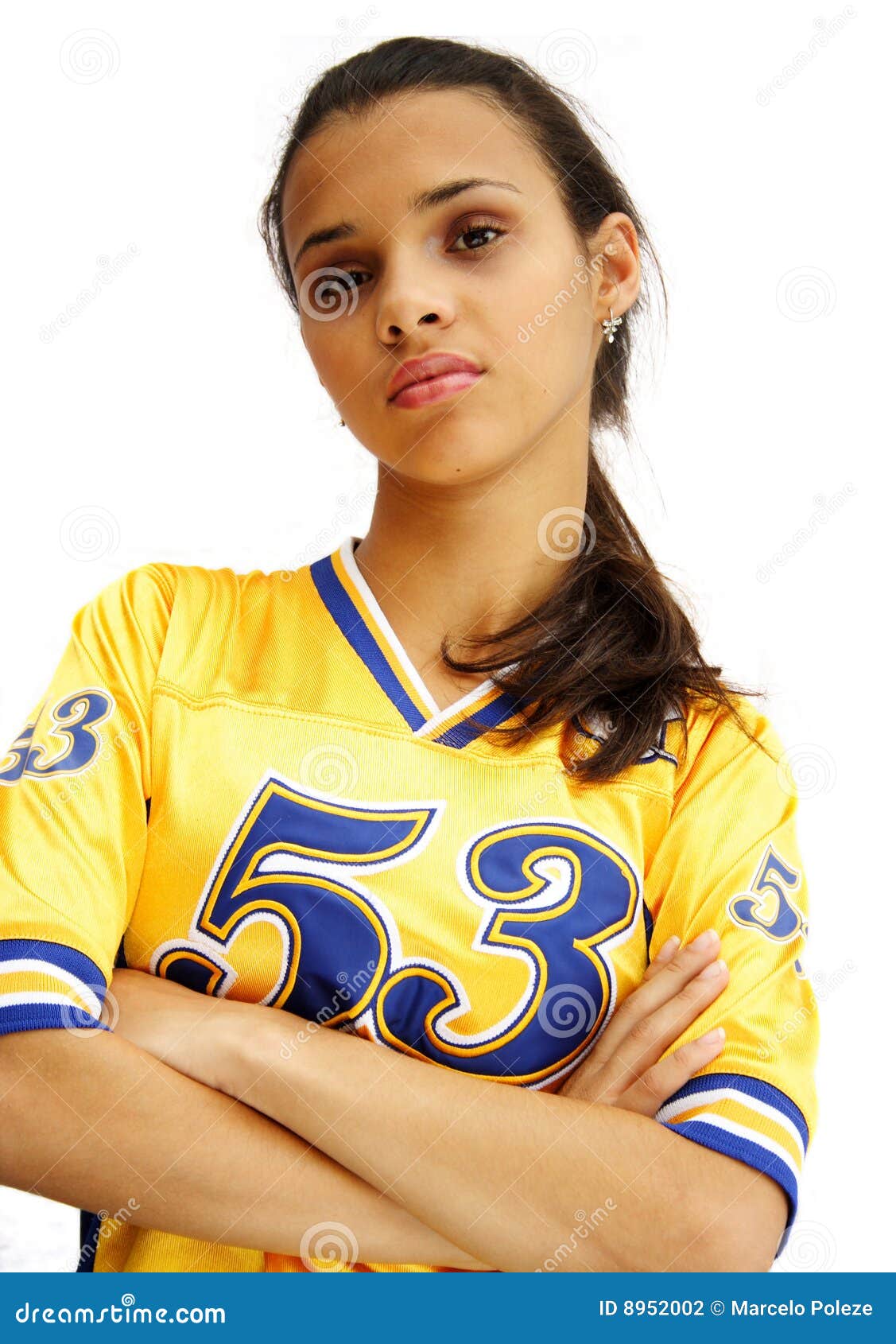 Attitude girl stock photo. Image of sweat, player, attractive - 8952002