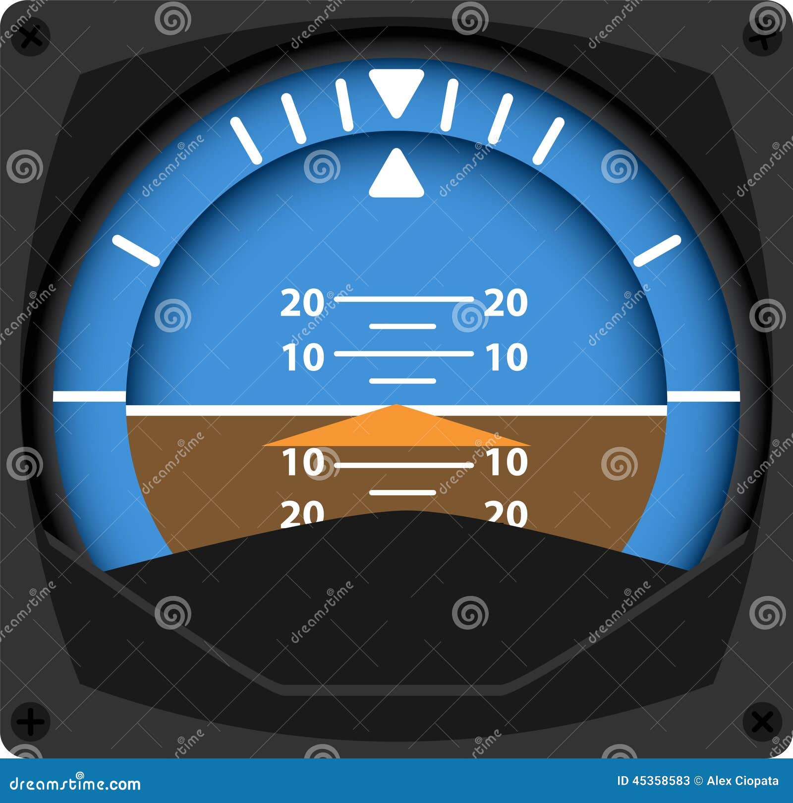 Aircraft Attitude Indicator Stock Illustrations – 339 Aircraft Attitude ...