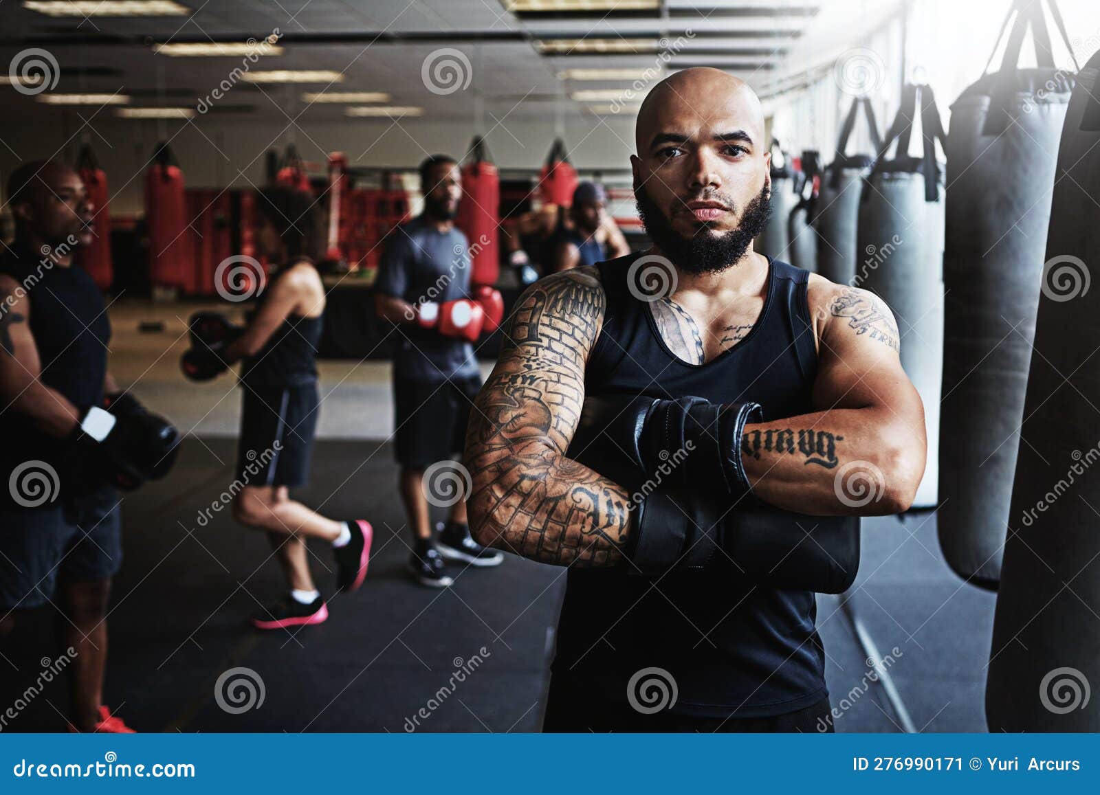 Attitude is a Little Thing that Makes a Big Difference. a Male Boxer ...