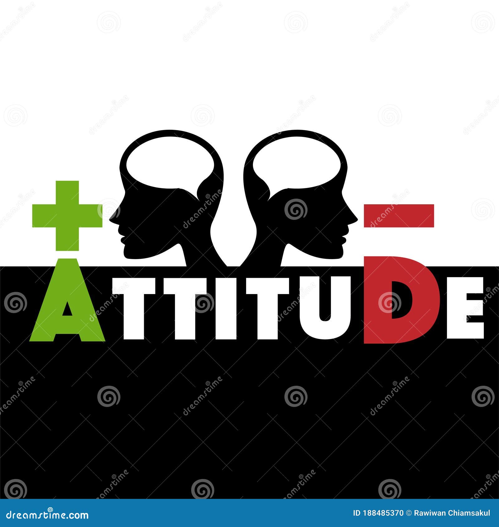 Attitude Typical Profile stock vector. Illustration of brain - 188485370