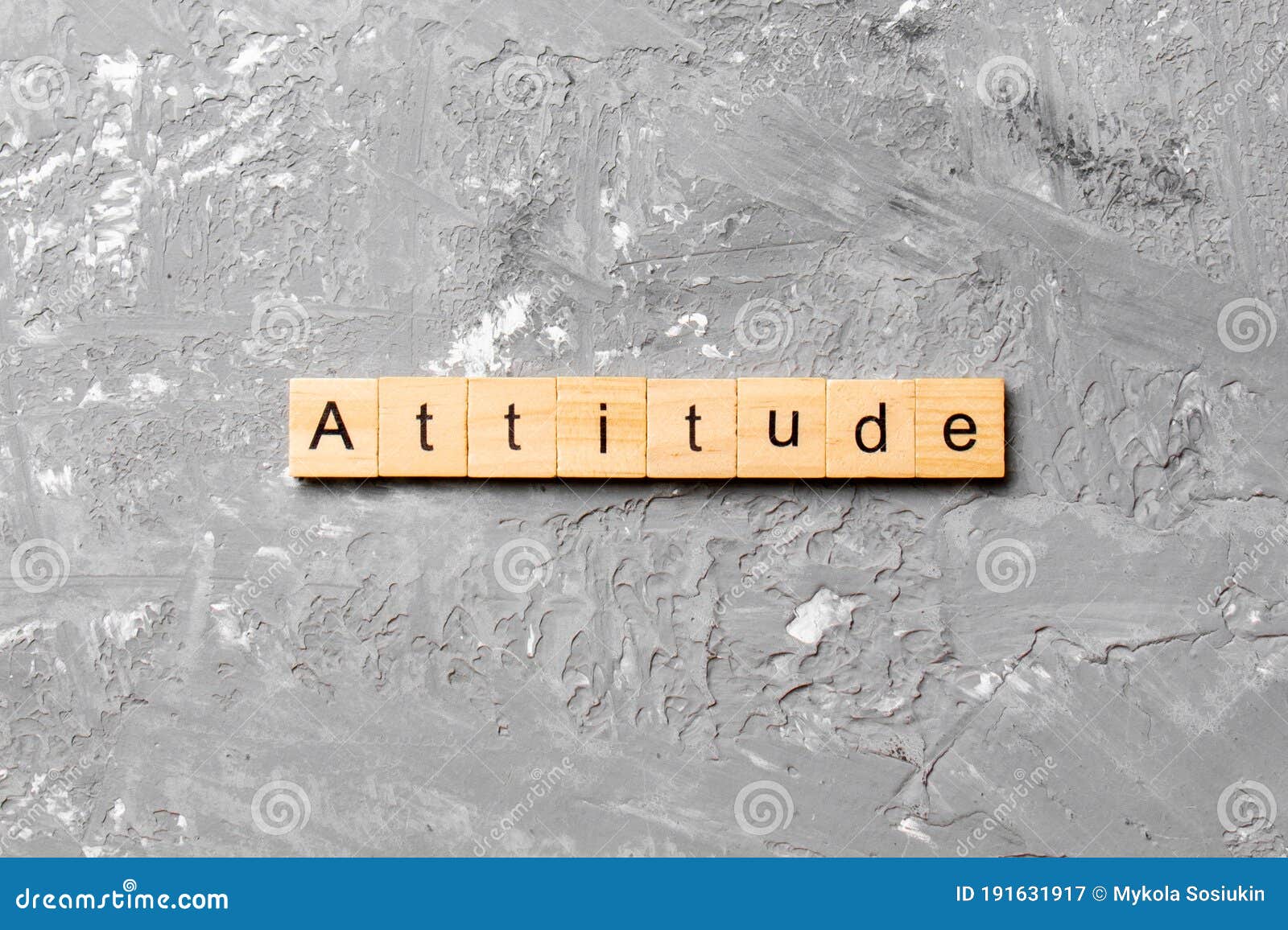 Attitude Word Made with Wooden Blocks Concept Stock Image - Image of ...