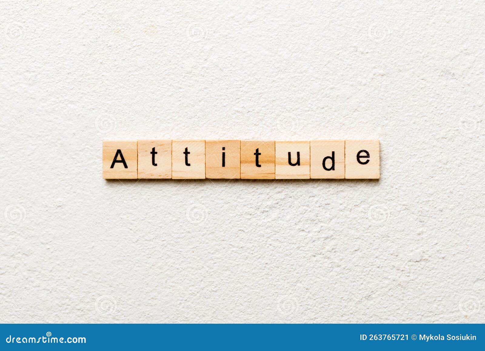 Attitude Word Made with Wooden Blocks Concept Stock Image - Image of ...