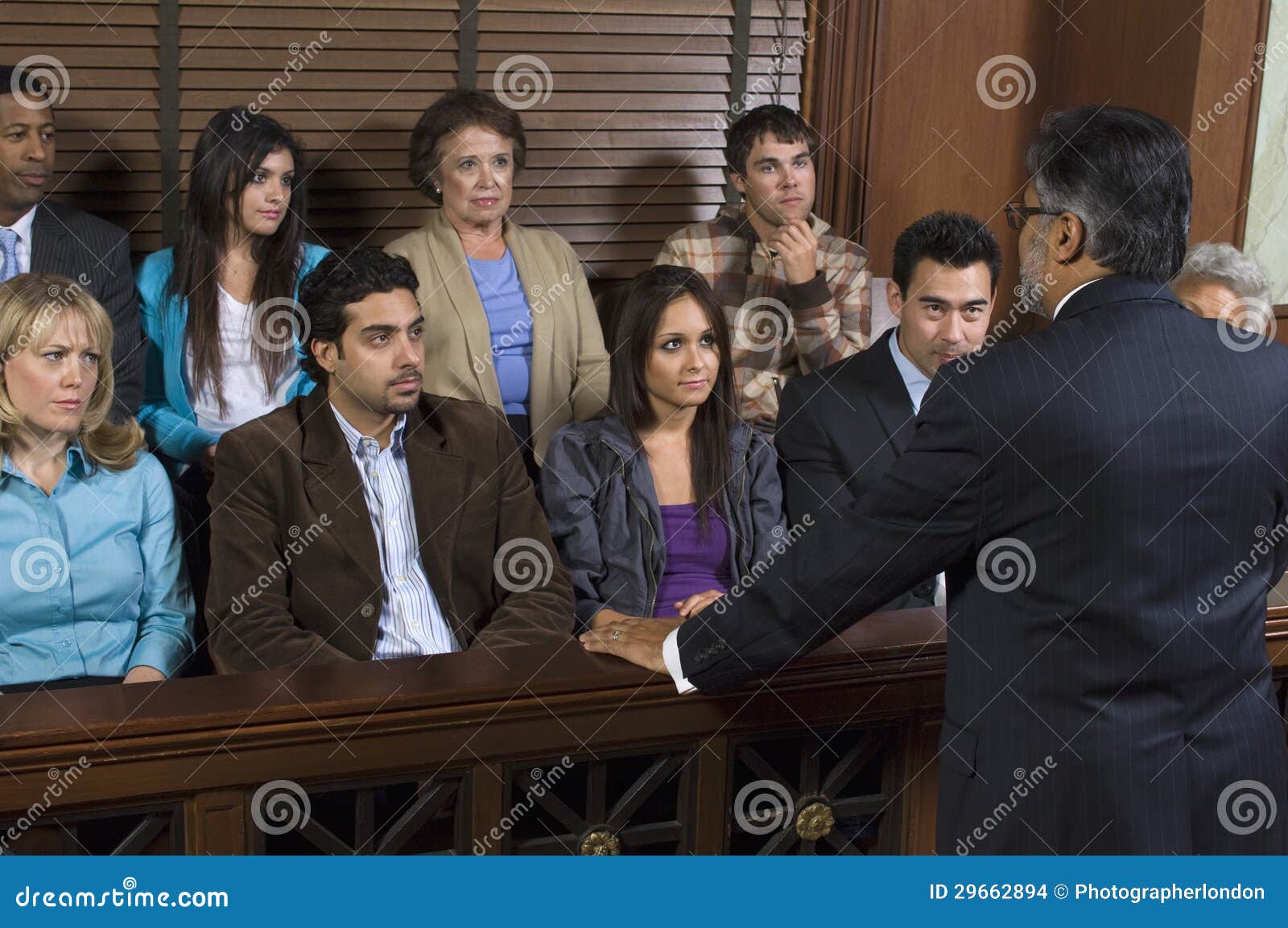Attorney Addressing Jury stock photo. Image of judgment - 29662894