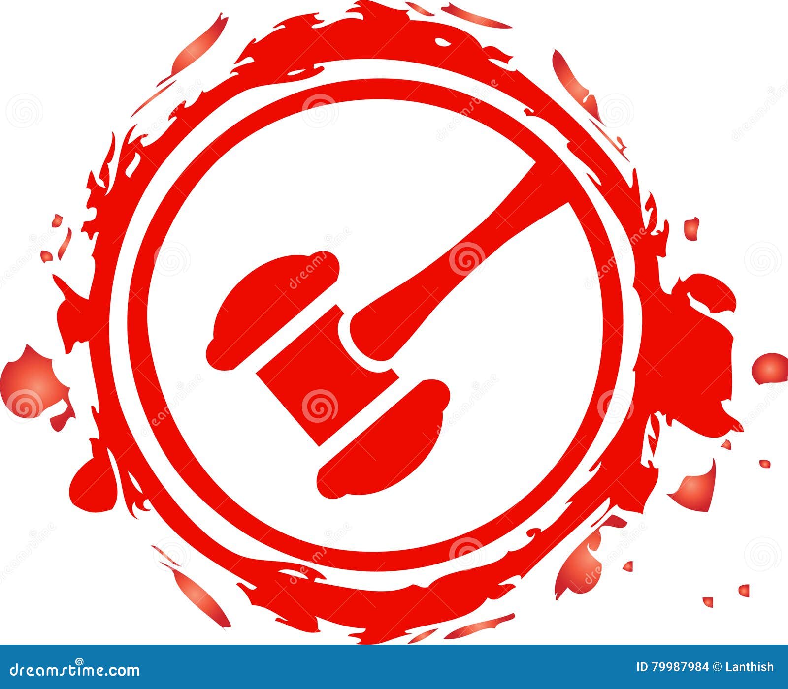 Attorney Hammer Logo Concept Stock Vector - Illustration of judgement ...